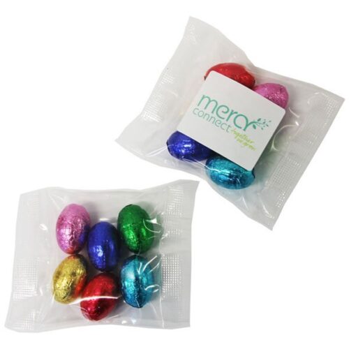 Milk Chocolate Mini Solid Easter Eggs 50 gram bag | Fast Confectionery