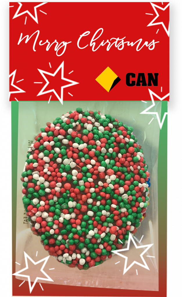 Giant Christmas Chocolate Freckle Card - Freckles | Fast Confectionery