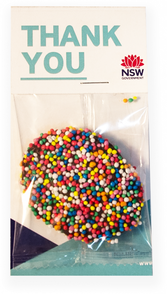 Giant Chocolate Freckle Card - Custom Freckles | Fast Confectionery